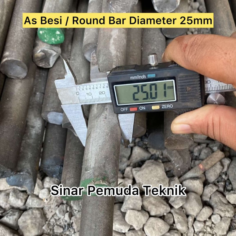 Jual As Besi 25 mm / Round Bar 25 mm Panjang 120Cm Termurah | Shopee ...