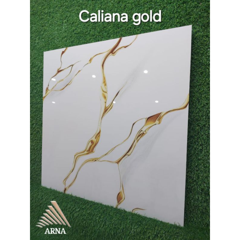 Jual Granite lantai 60x60 Caliana gold | Arna | Glossy | Shopee Indonesia