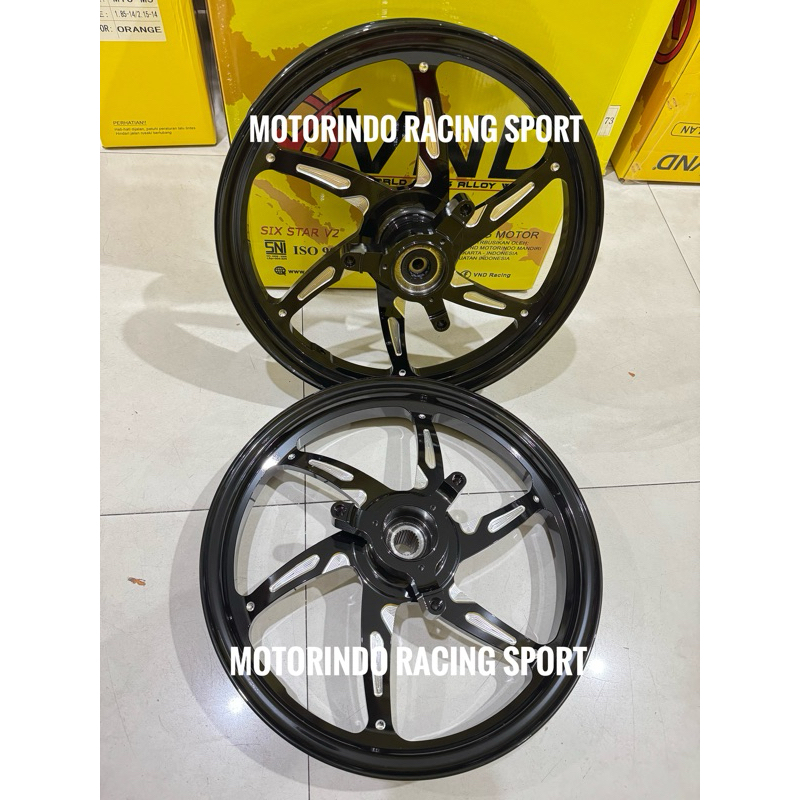 Jual VELG VND SIX STAR V2 RING 14 NMAX LAMA / NMAX NEW / NMAX NEO TURBO ...