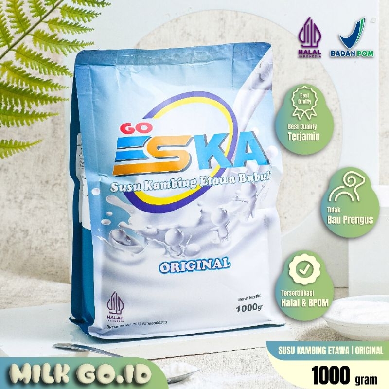 Jual Susu Kambing Etawa Bubuk Go Eska Original 1 Kg – Sehat, Bergizi & Sumber Kalsium Alami ...