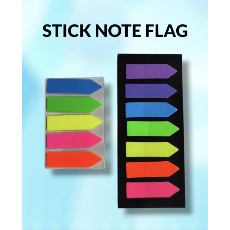 Jual STICKY NOTE FLAG 5 / 7 WARNA PANAH PLASTIK (PAK) | Shopee Indonesia