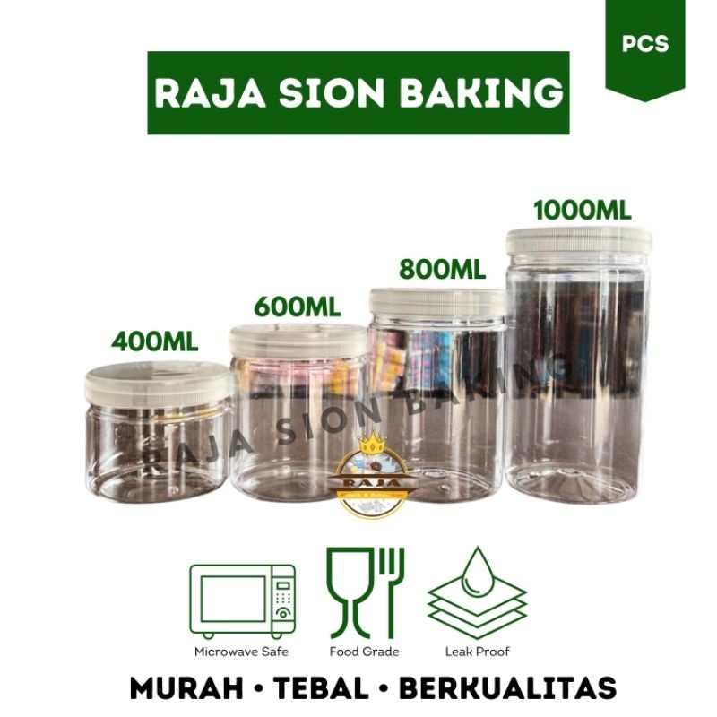 Jual Toples Plastik Tabung Cylinder / Toples Kue 300ml 400ml 600ml ...