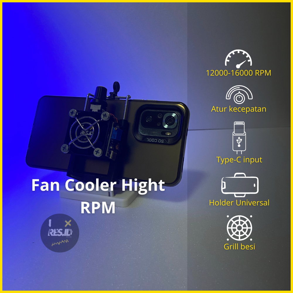 Jual fan cooler pendingin hp 16000RPM,hp gaming fancooler hight rpm ...