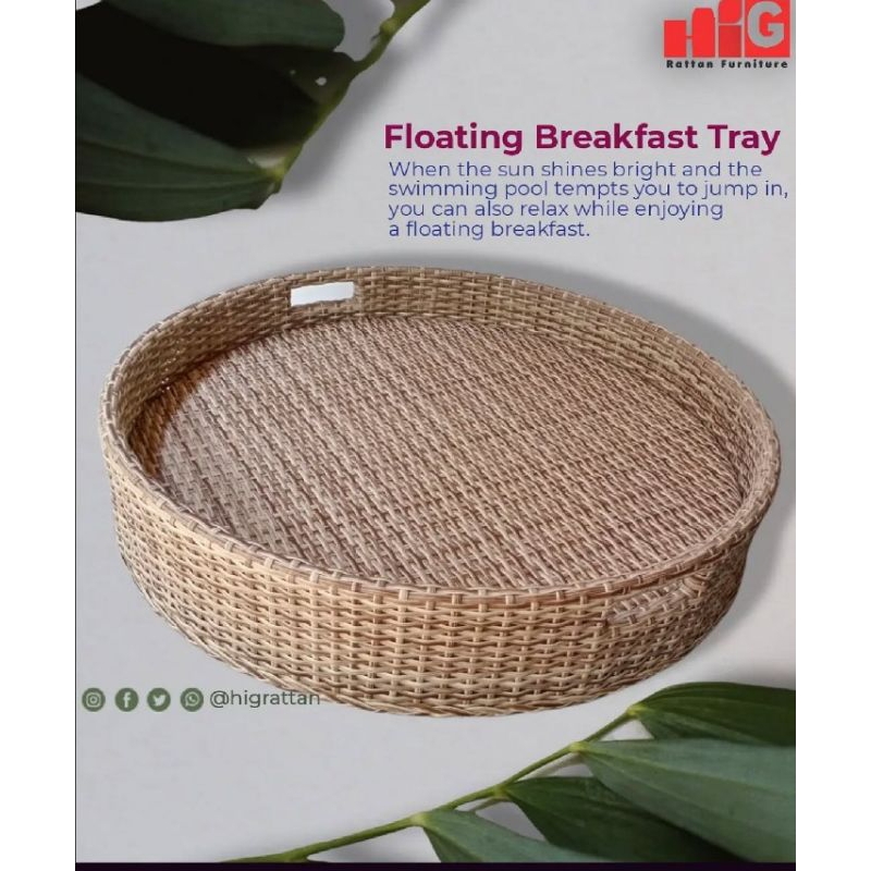 Jual Round Floating Tray 90 cm Sea shell | Pool Tray | Floating Tray ...