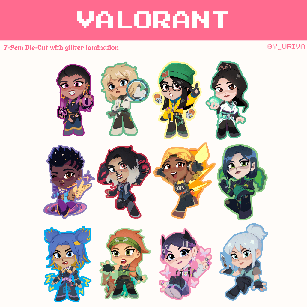 Jual VALORANT STICKERS (FAN MERCH) | Shopee Indonesia