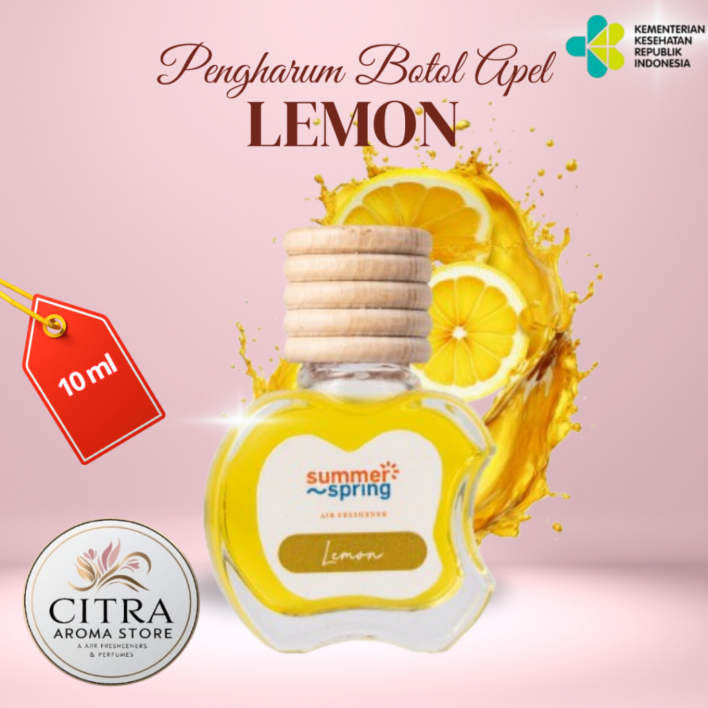 Jual Parfum Ruangan Summerspring Botol Apel Aroma Lemon Pengharum ...