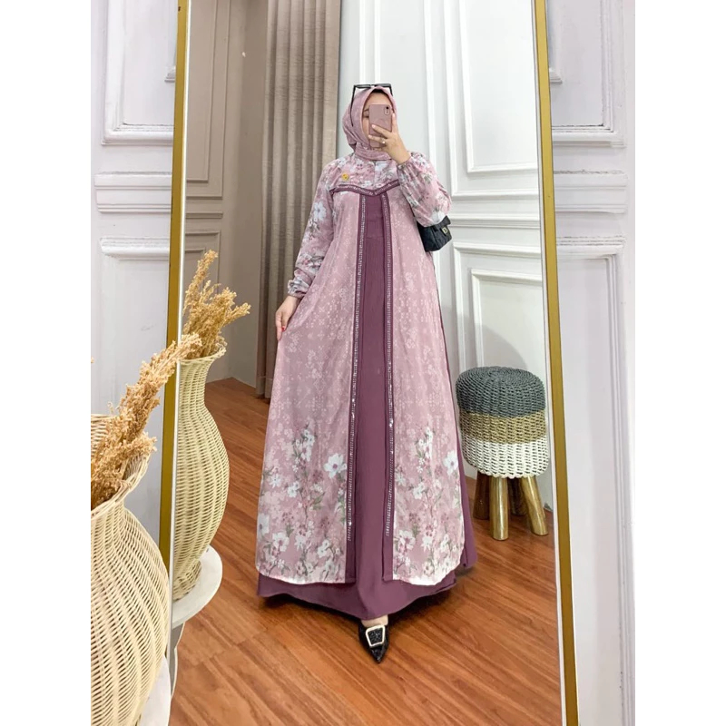 Jual GAMIS SABRINA DRESS cringkle airflow premium mix Armany slik ...