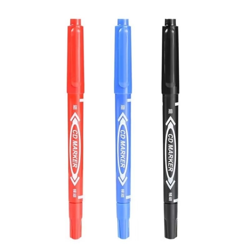 Jual Spidol Hitam Biru Merah Tahan Air Dengan Ujung Sangat Halus ...