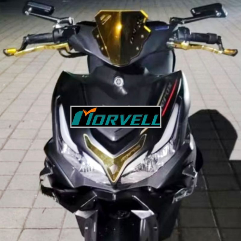 Jual new aerox 155 NVX 2021 2024 front headlight garnish atas lampu ...