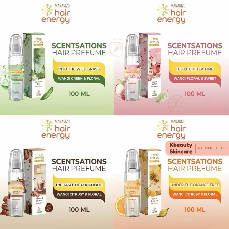 Jual Makarizo Hair Energy Scentsations Hair Fragrance 100ml All Varian | Shopee Indonesia