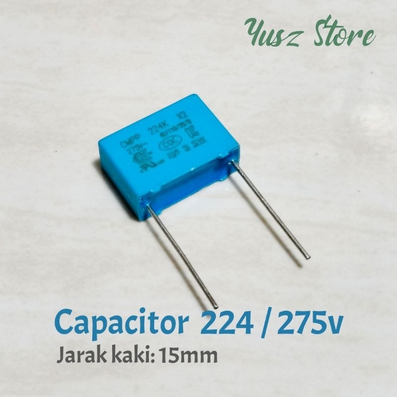 Jual 10pcs Capacitor 220nf 275v Kapasitor 224 275volt CMPP 224k 275 ...
