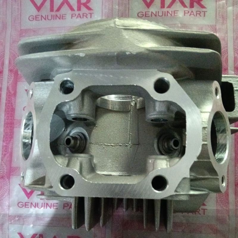 Jual Cylinder head Assy Viar roda3 karya Bit 100cc valve in 27 ex 23 ...