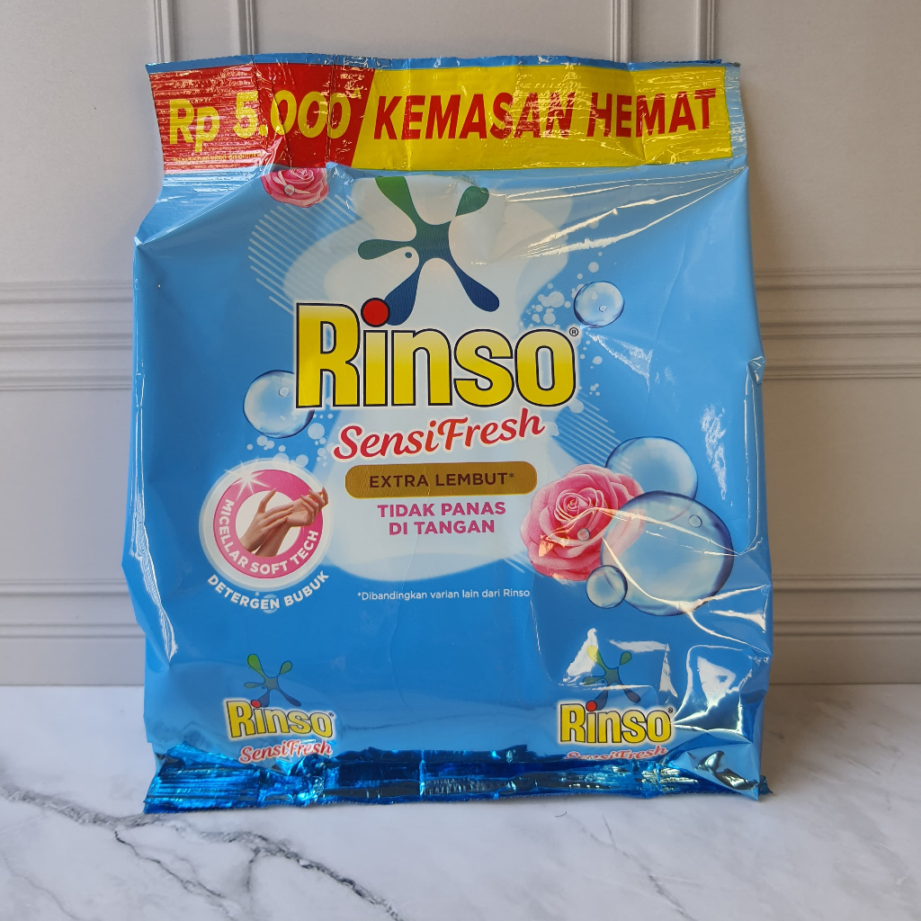 Jual Rinso Sensi Fresh Micellar Soft Detergent Bubuk 210g | Shopee ...