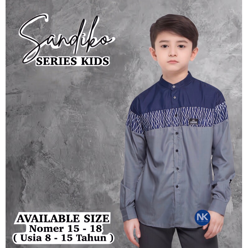 Jual Baju Koko Al Qorni Anak Usia 8-15 Tahun Lengan Panjang Motif ...