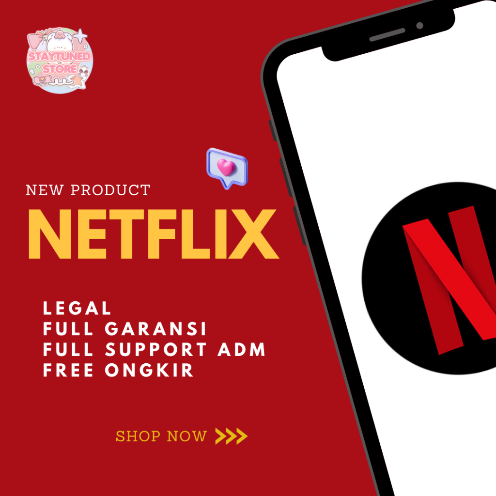 Jual NETFLIXXX 1-3BULAN 4K UHD PREMIUM GARANSI 100% RESMI MURAH | Shopee Indonesia