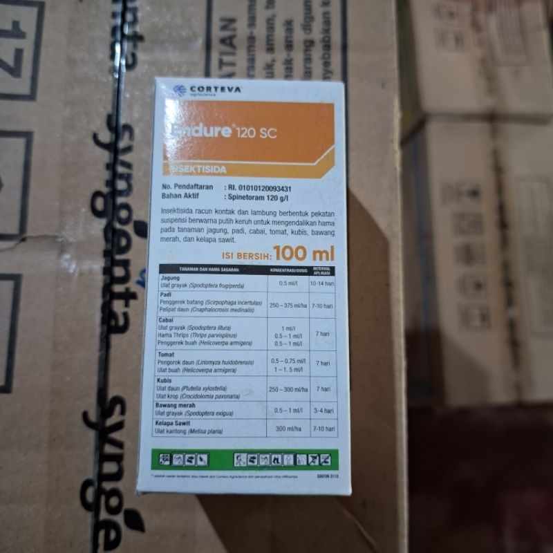 Jual Endure 120 SC 100 ml ( Spinetoram 120 g/l ) - Insektisida Hama Thrips dan Ulat | Shopee ...