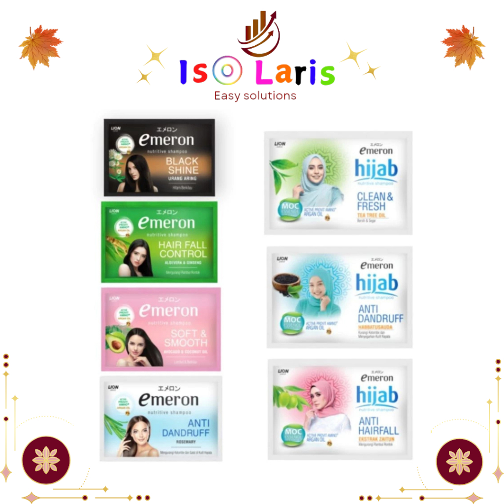 Jual SHAMPOO EMERON SACHET RENCENGAN (12 X 10ML) | Shopee Indonesia