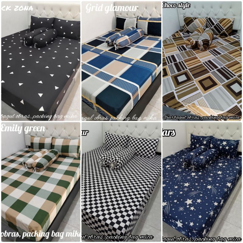 Jual SPREI HOMEMADE SPREI KARET SUDUT HOMEMADE MOTIF LOVE BULAN BINTANG ...