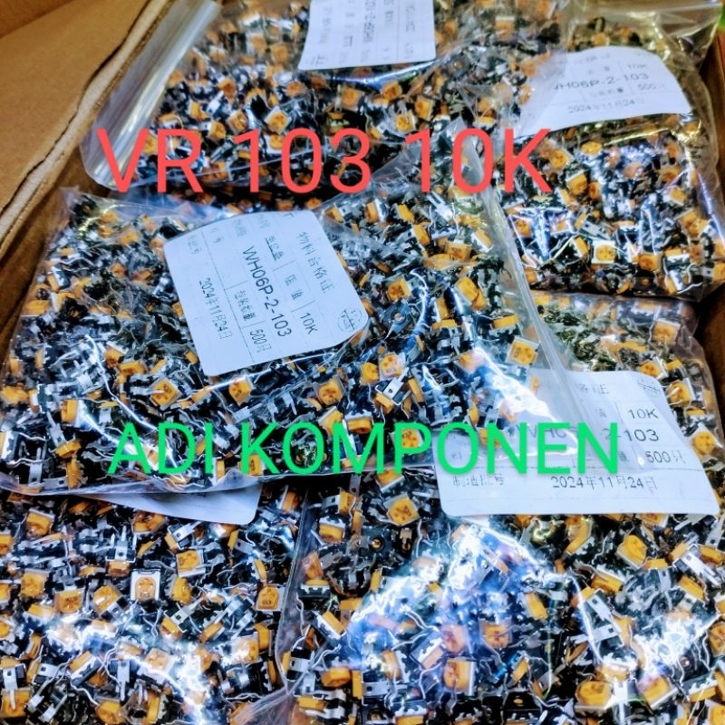 Jual TRIMPOT VR 10k 103 KUNING 10PCS | Shopee Indonesia