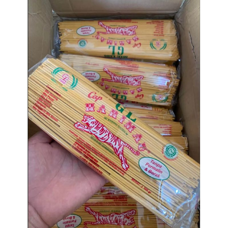 Jual Mie Lidi | Mie Gomak | Mie Aceh GL Cap HARIMAU 1kg | SG MIE 1 KG ...