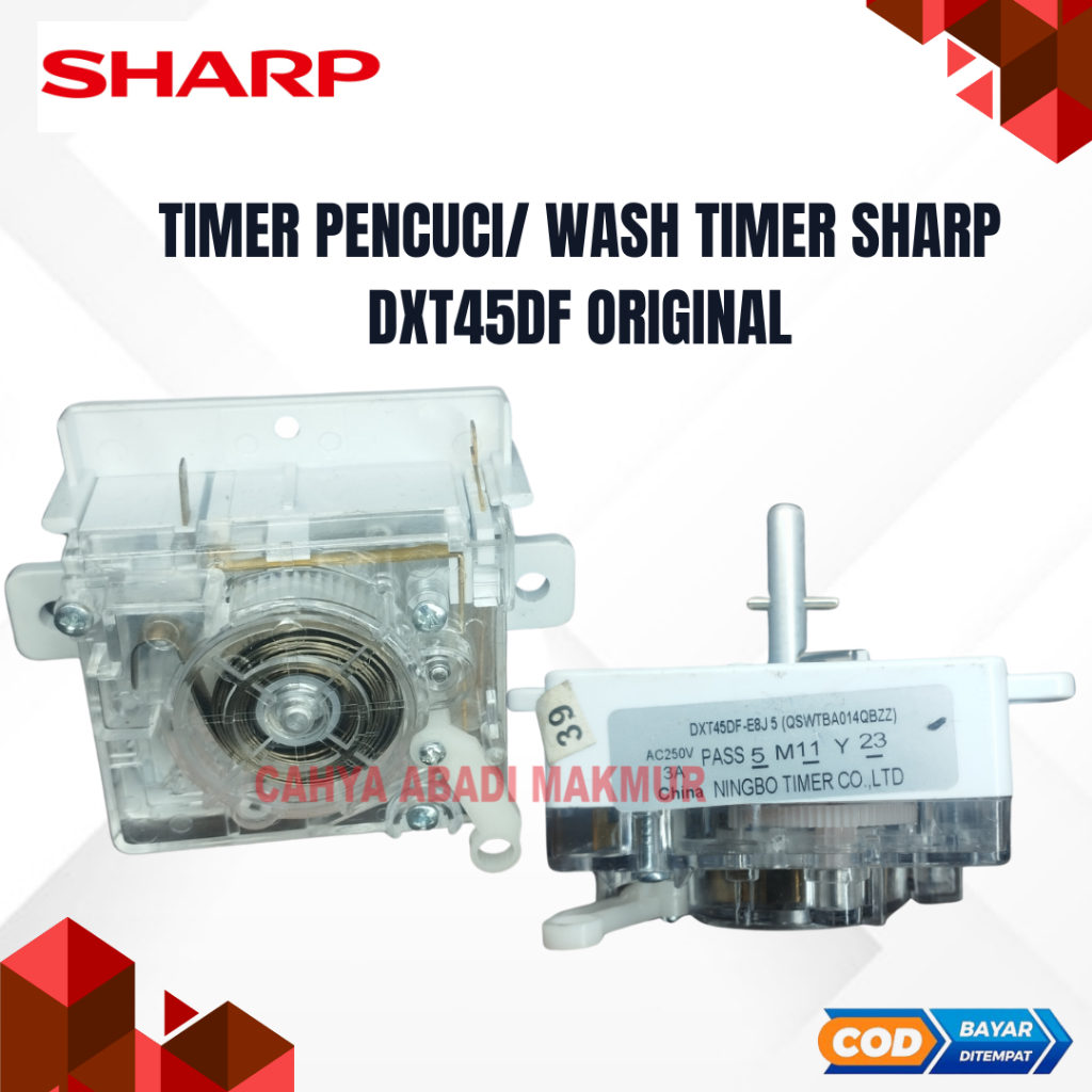 Jual Timer Pencuci Mesin Cuci SHARP 3 Pin DXT45DF Original Timer Wash ...