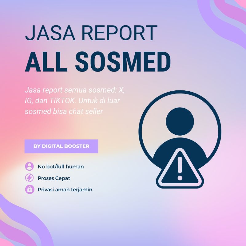 Jual Jasa Report All Sosmed by Digital Booster | Shopee Indonesia