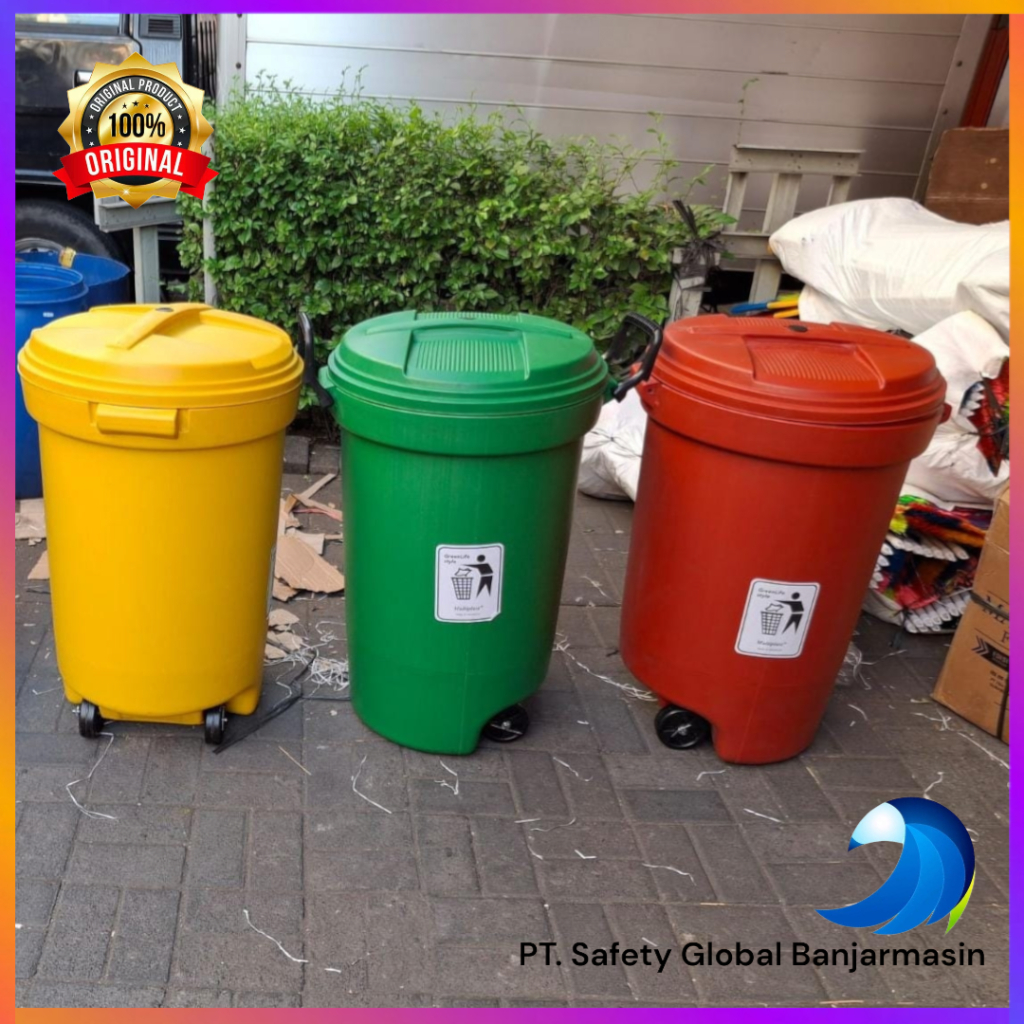 Jual Tempat Sampah Roda 120L + Tutup / Tong Sampah Roda 120L | Shopee ...