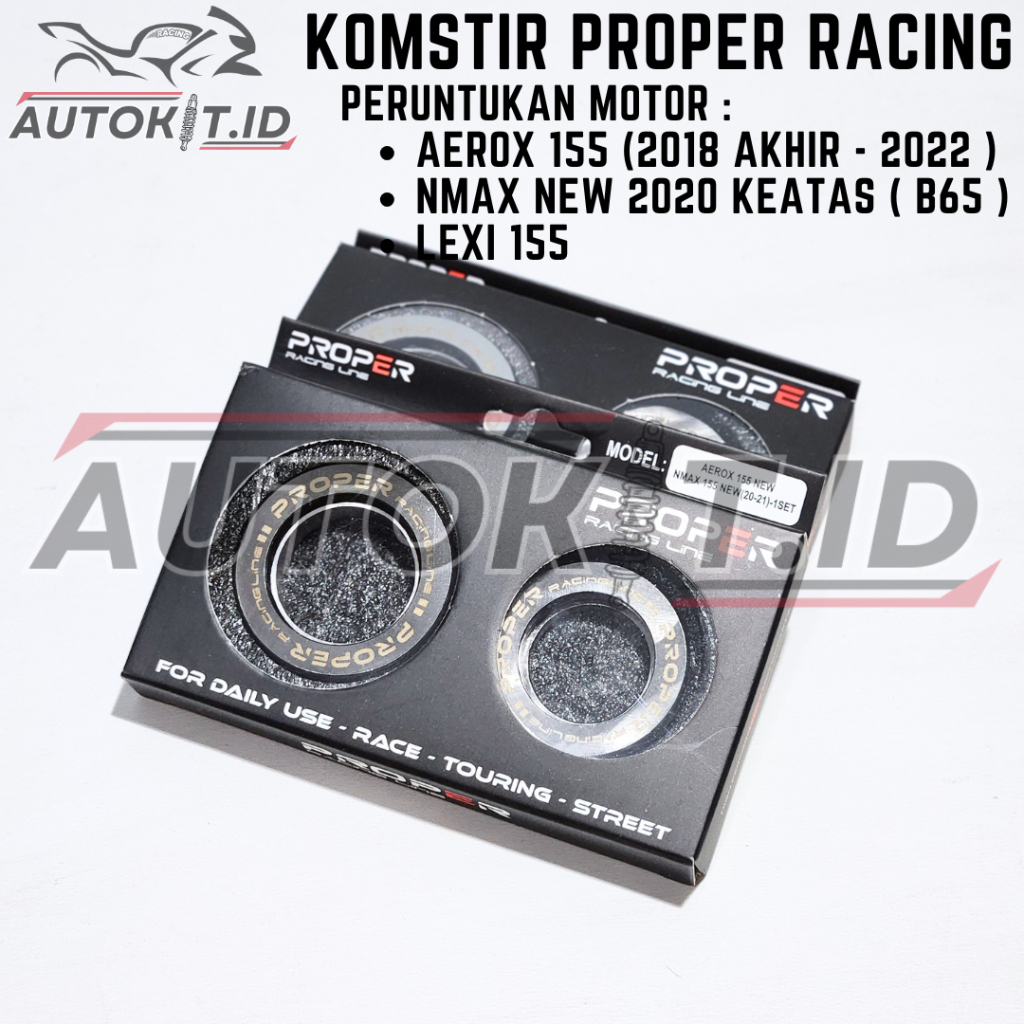 Jual KOMSTIR PROPER RACING UNTUK AEROX 155 (2018-2022), NMAX NEW 2020 ...