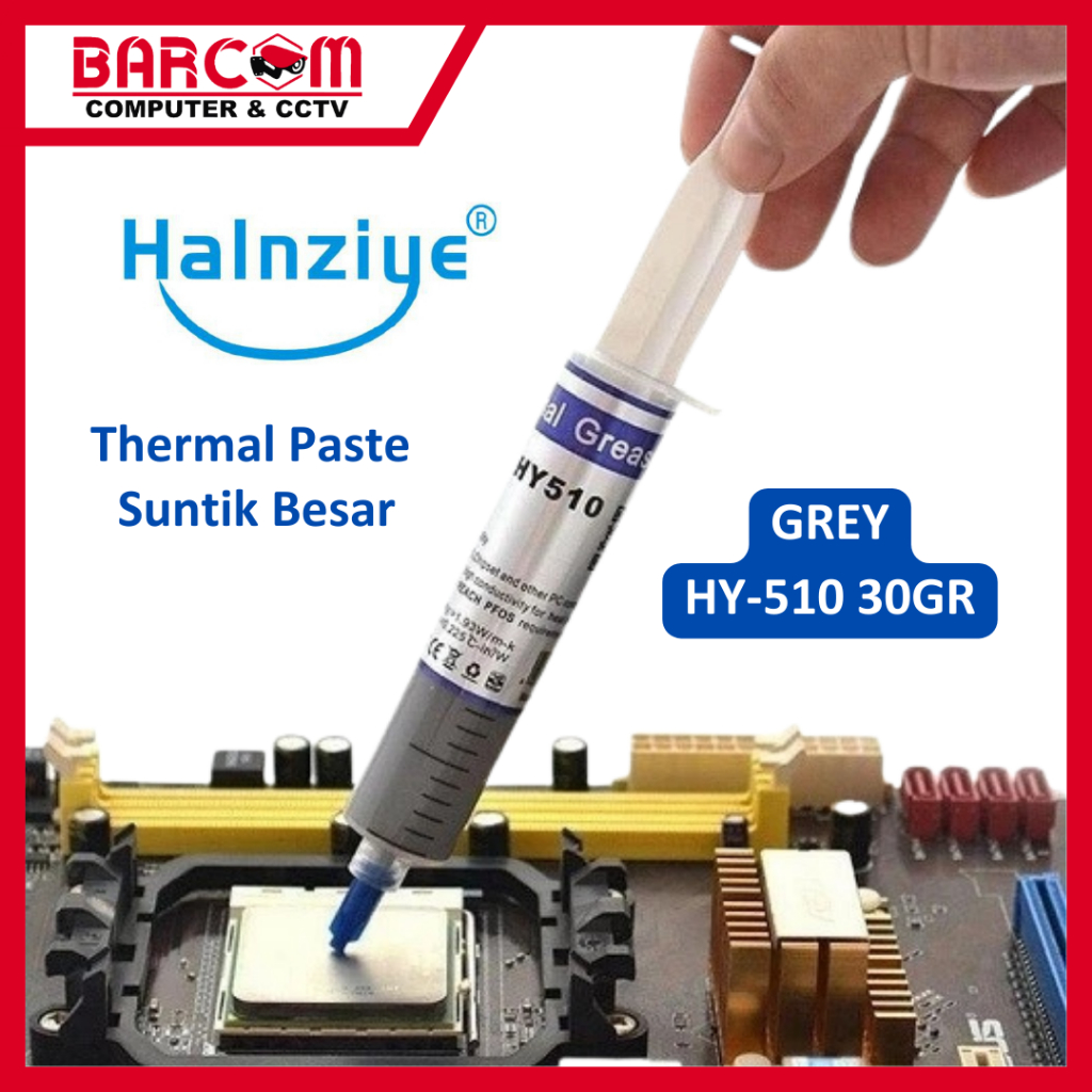 Jual THERMAL PASTE HALNZIYE HY510 SUNTIK BESAR PASTA ABU ABU PROCESSOR ...
