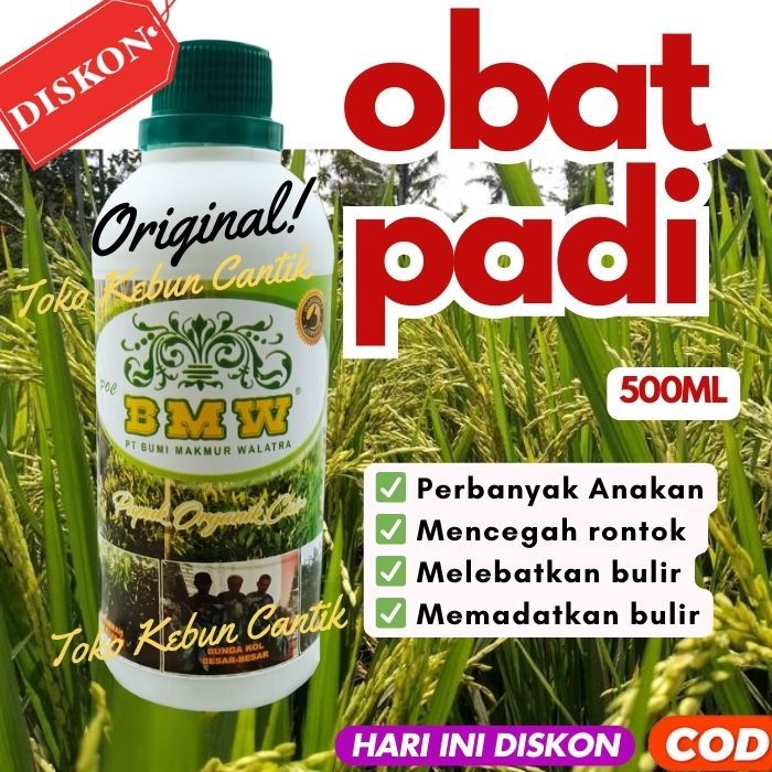 Jual Obat Padi BMW 500ML - POC Cair NPK untuk Menambah Bobot Padi dan ...