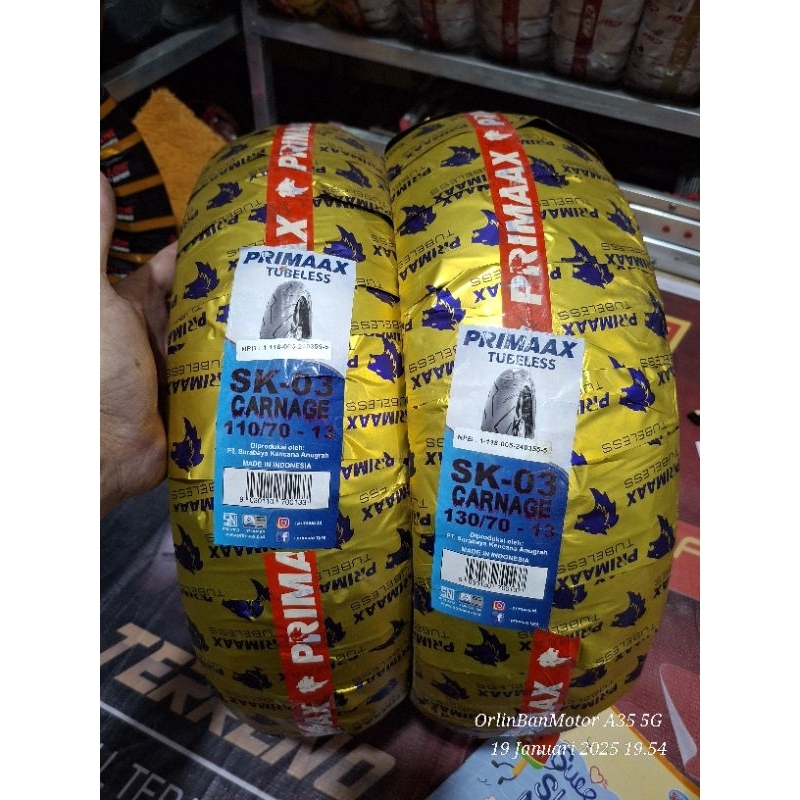 Jual BAN SET PRIMAX SK03 METIC NMAX/BAN LENGKAP NEW NMAX/BAN SET DEPAN ...