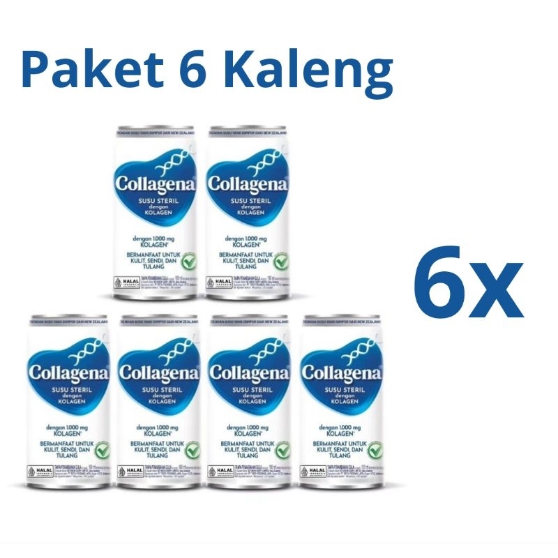 Jual COLLAGENA SUSU STERIL KOLAGEN 1000MG PAKET ISI 6 KALENG | Shopee ...