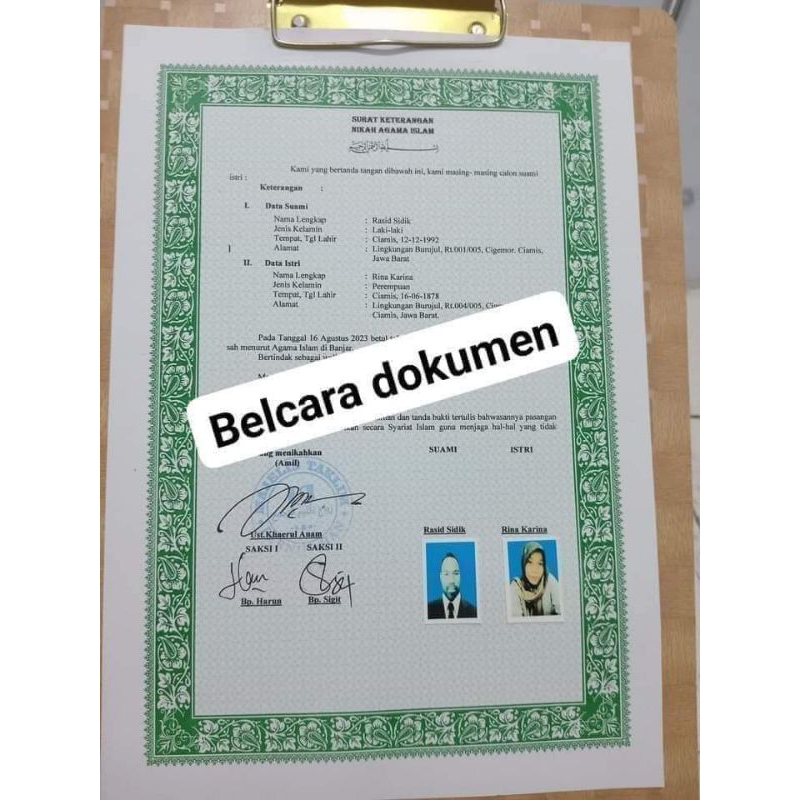 Jual kutipan keterangan siri blangko asli stempel basah | Shopee Indonesia