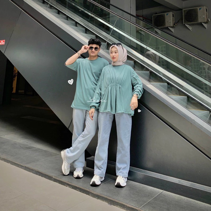 Jual ||BISA COD|| Baju Kaos Couple Pasangan Kaos Couple Blouse Dewasa ...