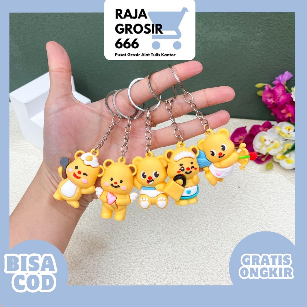 Jual Gantungan Kunci Karet Butter Bear GK-1791 / Keychain Butter Bear ...