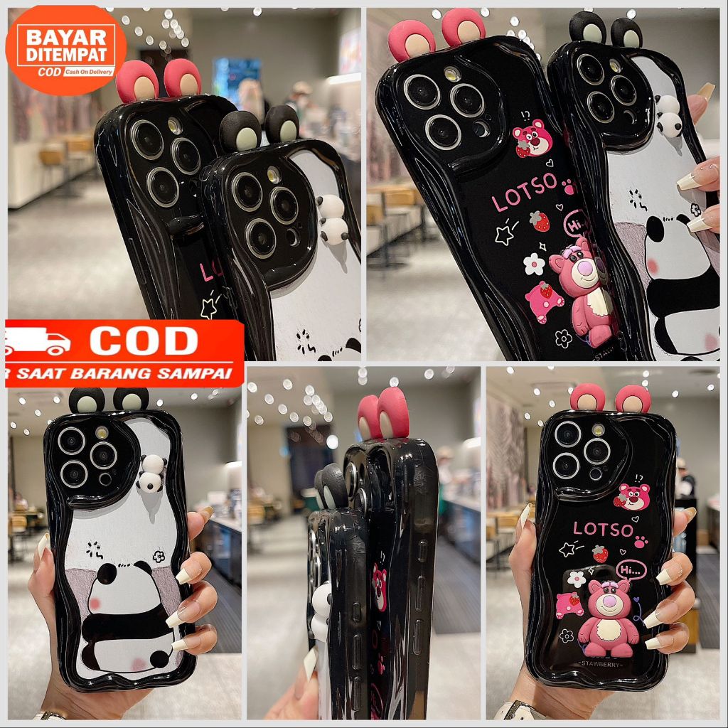Jual SOFTCASE WAVE 3D TIMBUL PANDA LOTSO XIAOMI/ REDMI 14C 13 4G A3 9 PRIME 9A 9C 10A 10S 10 4G ...