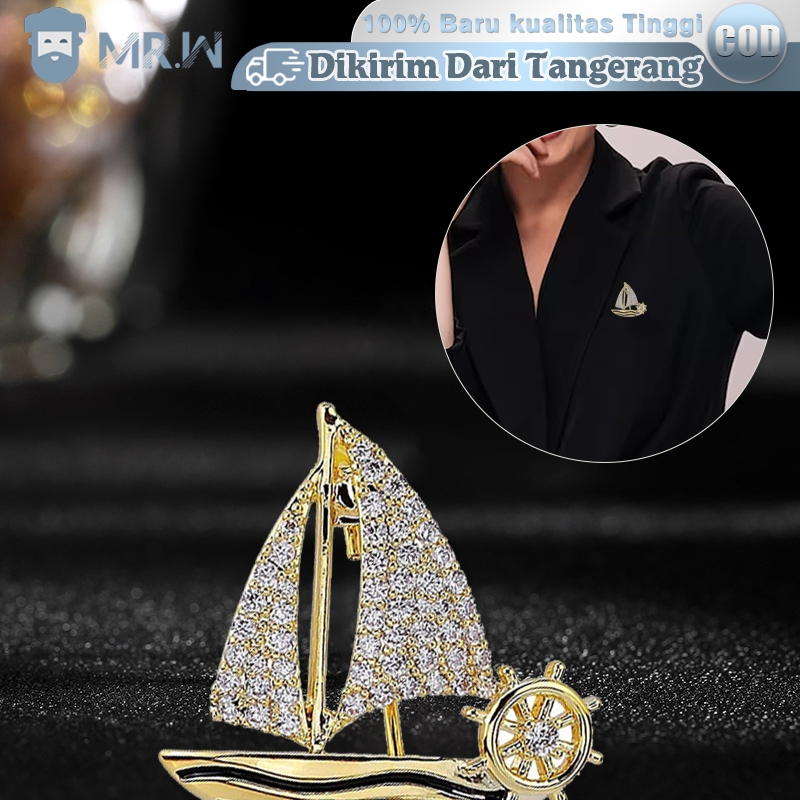 Jual Lapel Pin Bros Jas Wanita Pria Bros Kapal Bros Korean Bros Perahu ...