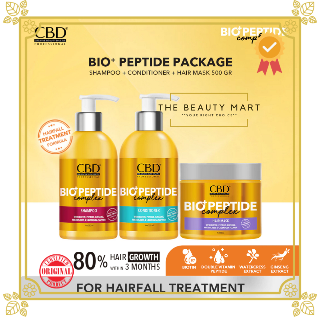 Jual CBD BIO+PEPTIDE COMPLEX Series | Shampoo | Conditioner | Hair Mask ...