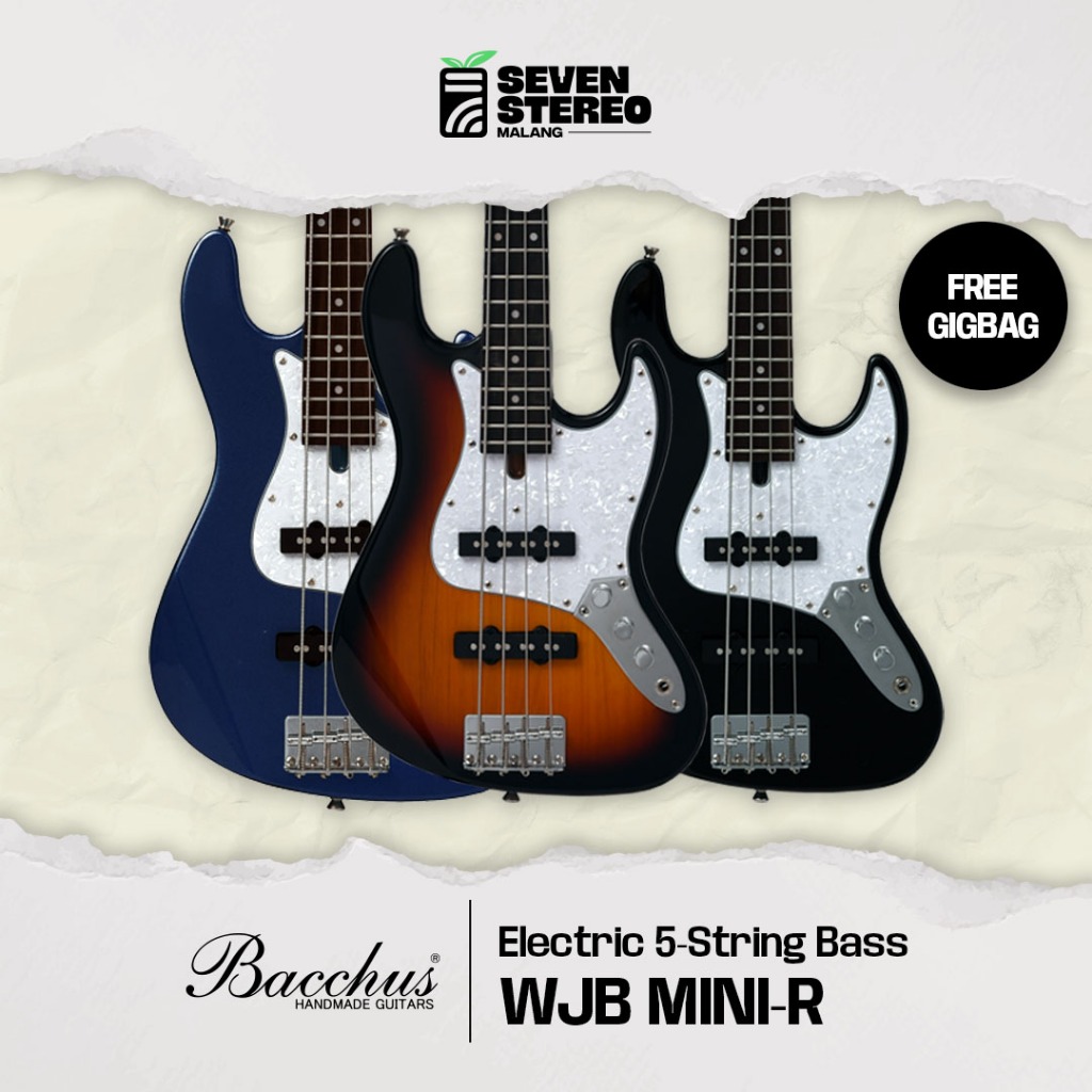 Jual Bacchus WJB Mini WJB-Mini Electric Jazz Bass - Bass Elektrik ...