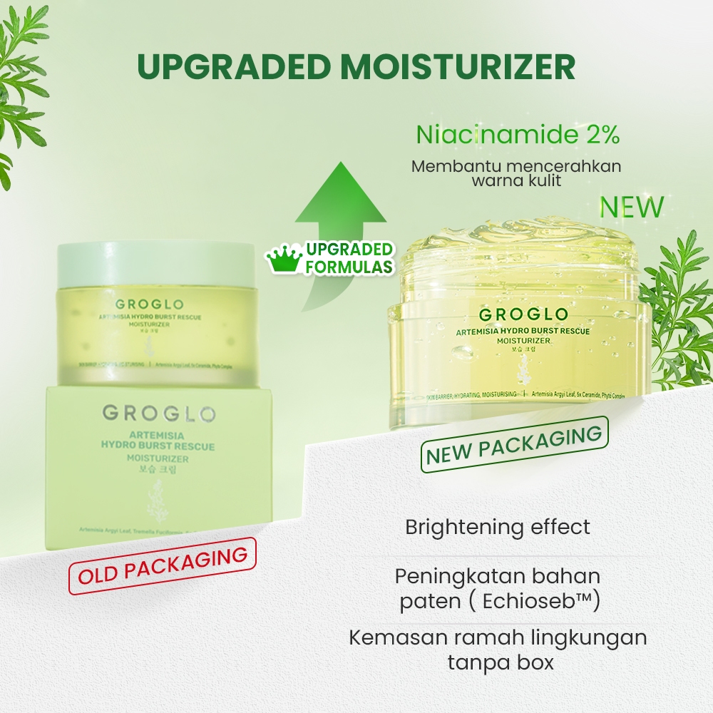 Jual GROGLO Moisturizer Artemisia 5x Ceramide 50gr anti acne, Pelembab ...