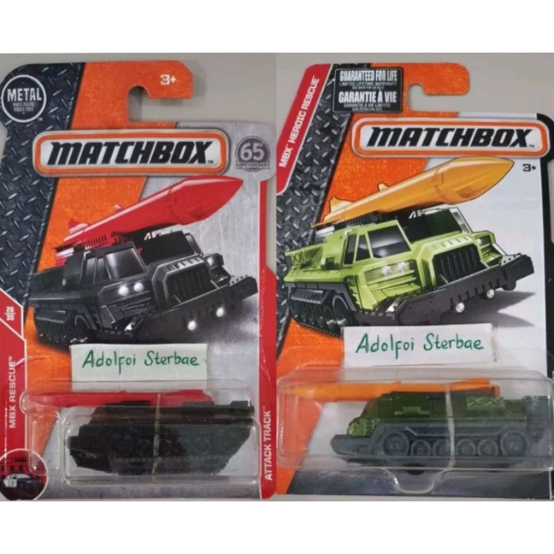 Jual matchbox attack track mbx heroic rescue tank Misille 65 65th ...