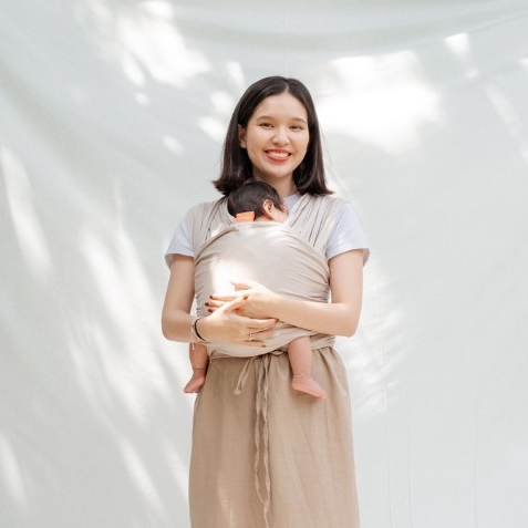 Jual Mikhadou Stretchy Wrap - Gendongan Bayi M Shape Cloud - Baby ...