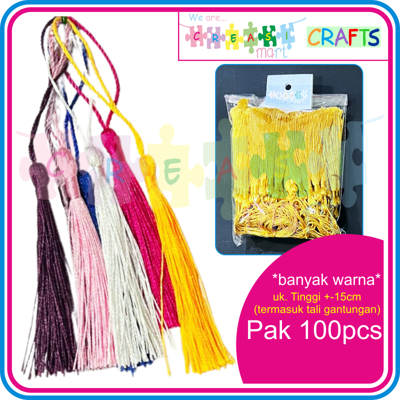 Jual Tasel / Rumbai Bantal Pak isi 100pcs Dekorasi Undangan, Tali Yasin ...