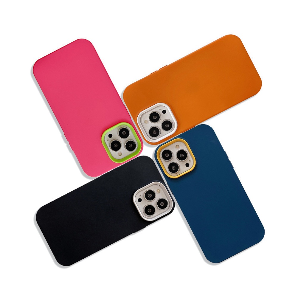 Jual Casing Ponsel Warna Polos Mewah Sederhana iPhone 11 13 12 14 15 ...