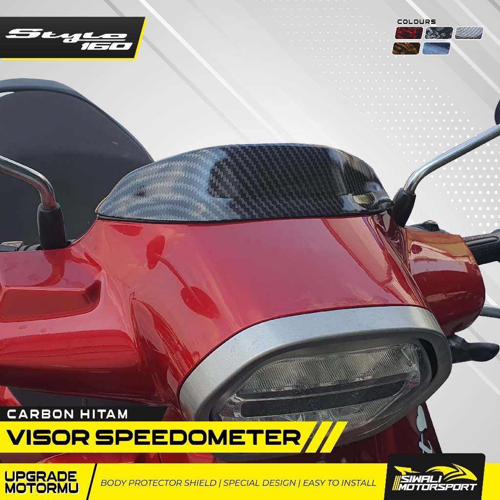 Jual Visor Speedometer Stylo 160 Karbon Abs Motor Honda | Shopee Indonesia