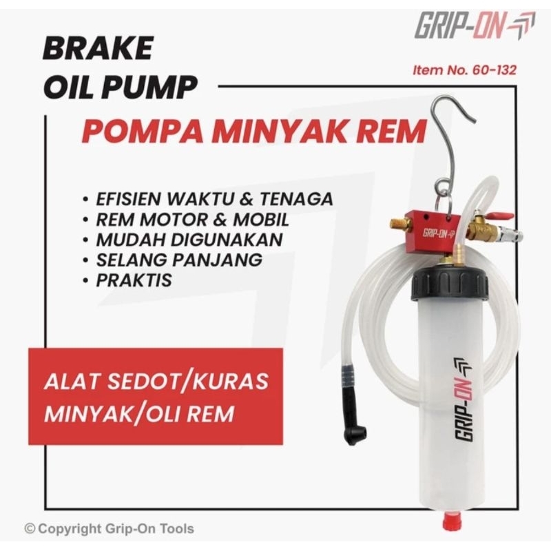 Jual GRIP ON 60-132 Brake Oil Pump Fluid Bleeder Alat Kuras/ Pompa ...