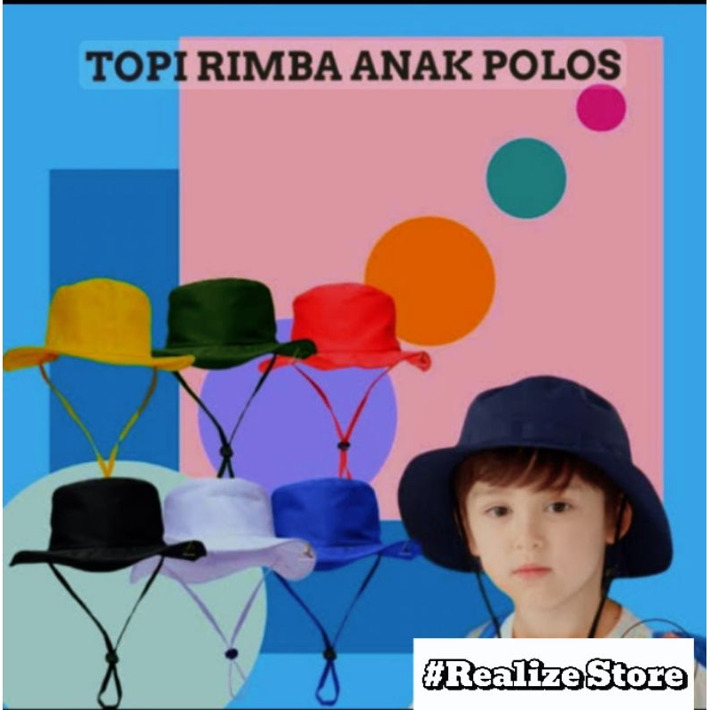 Jual Topi Rimba Anak/Topi Gunung anak/Topi Adventure Kids/6-12Tahun ...