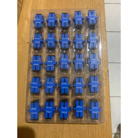 Jual NEW - 1PACK ISI 50PCS Adapter Fiber Optic SC-UPC merk PAZ ...