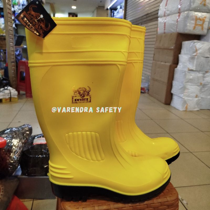Jual Sepatu Boot Wayna Inyati Kuning Original Baru Murah | Shopee Indonesia