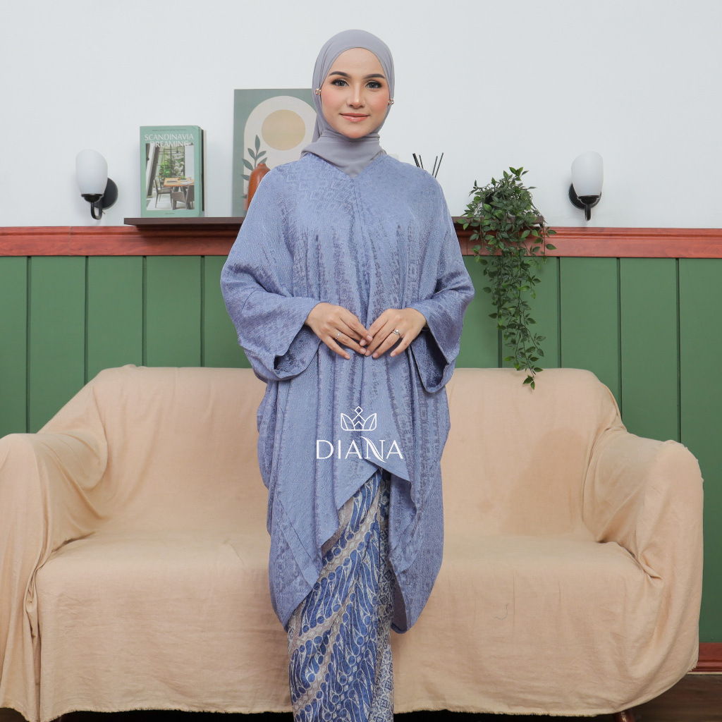 Jual BLOUSE KAFTAN TUNIK VISCOSE ARUNA by Diana Batik | Shopee Indonesia